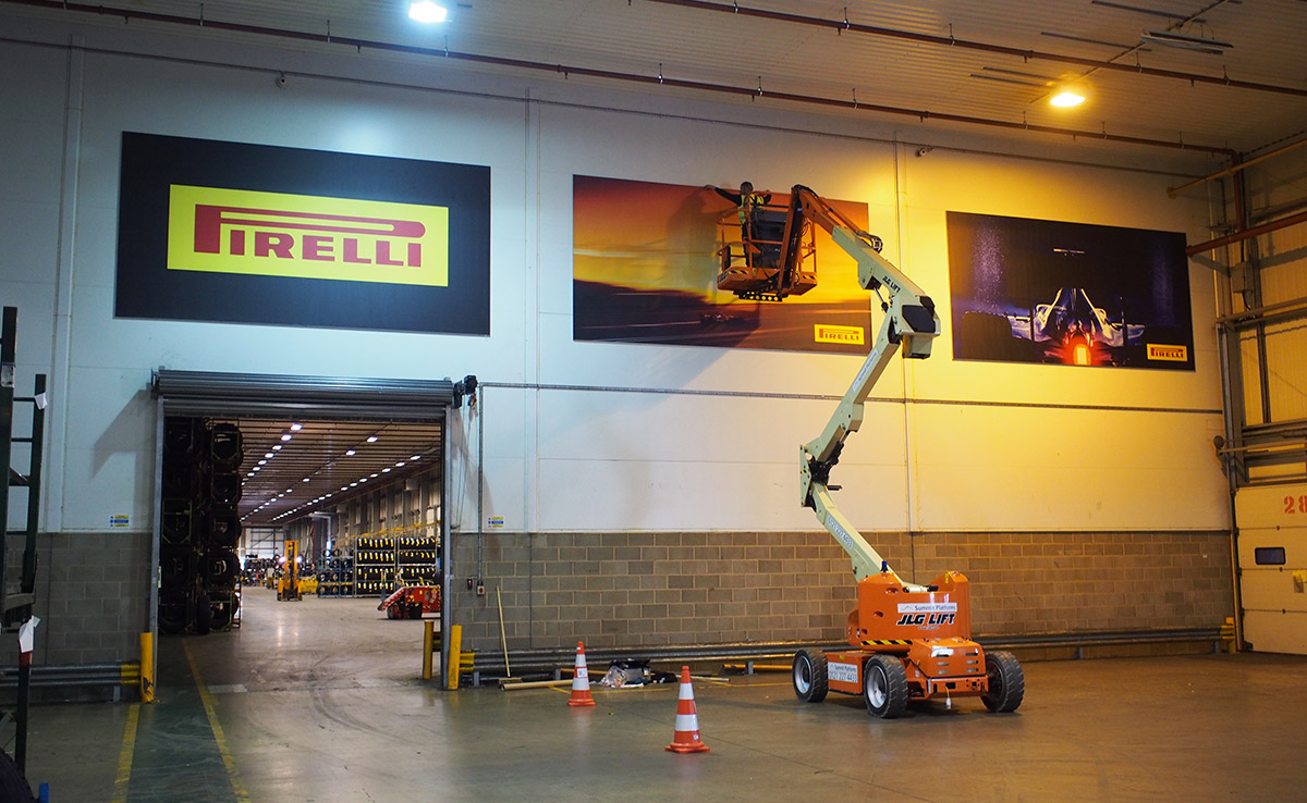 large format tension graphics installation - Daytona Visual Marketing Ltd