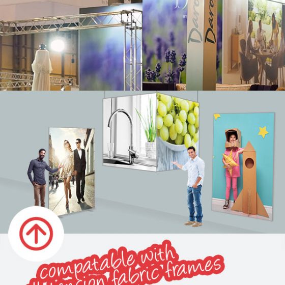 TFS EasyFix Tension Fabric Frame (Wall Mounted) - Daytona Visual ...